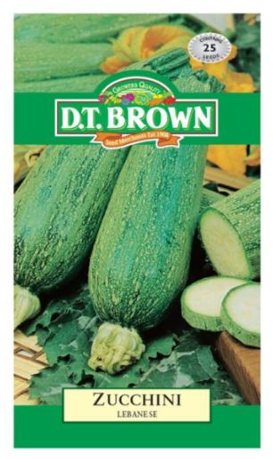 D.T. BROWN ZUCCHINI LEBANESE SEEDS – All Green