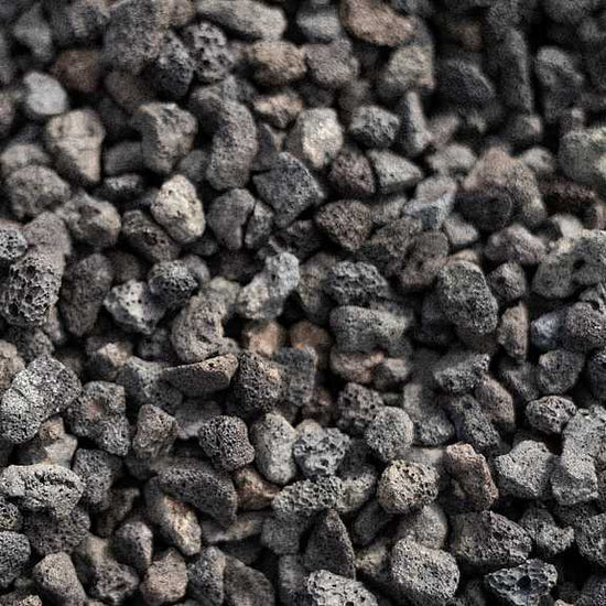 14mm Natural Black Scoria – All Green